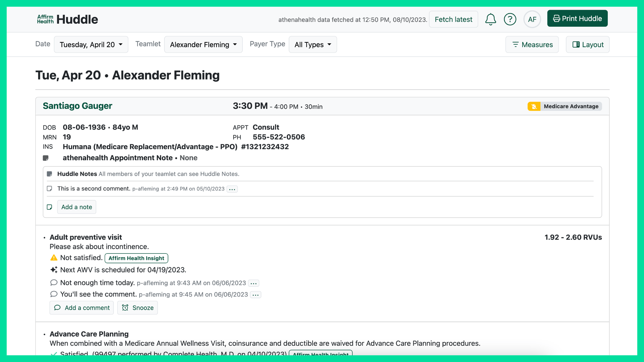 Huddle - Quick Reference Guide